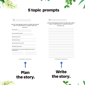 10 Creative Writing Prompts for Kids (grades 4-6),worksheets for Kids ...