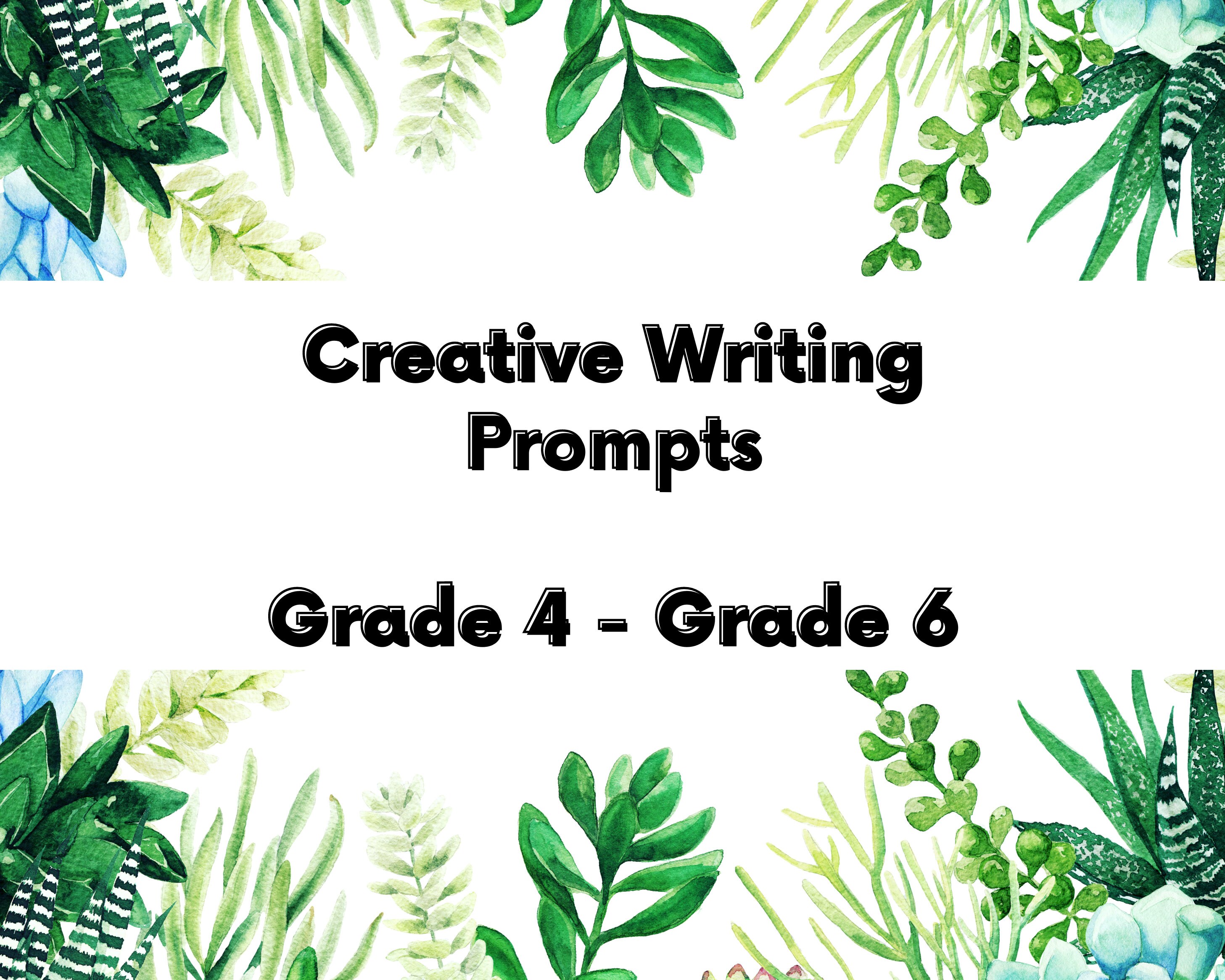 10 Creative Writing Prompts for Kids (grades 4-6),worksheets for Kids ...