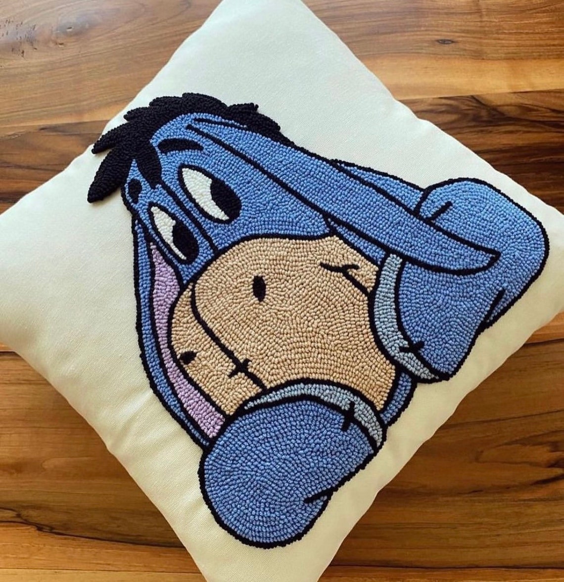 Punch Needle Pillow-handmade Tufted Punch Needle, Winnie the Pooh ...