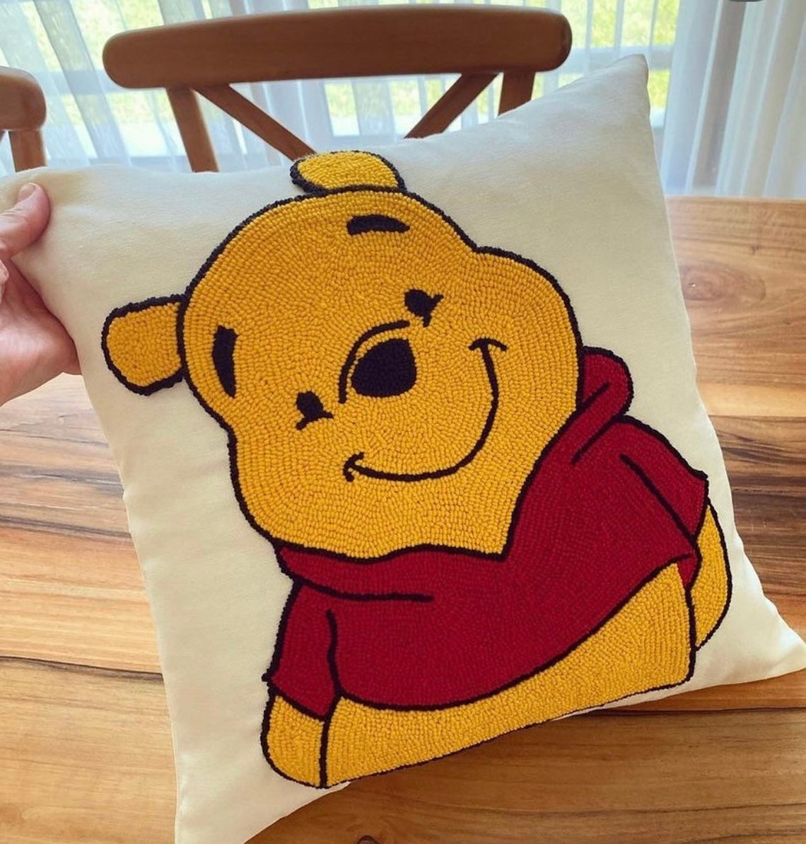 Punch Needle Pillow-handmade Tufted Punch Needle, Winnie the Pooh ...