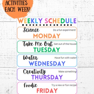 12-week Summer Activity Planner With Daily Activities Planned Out ...