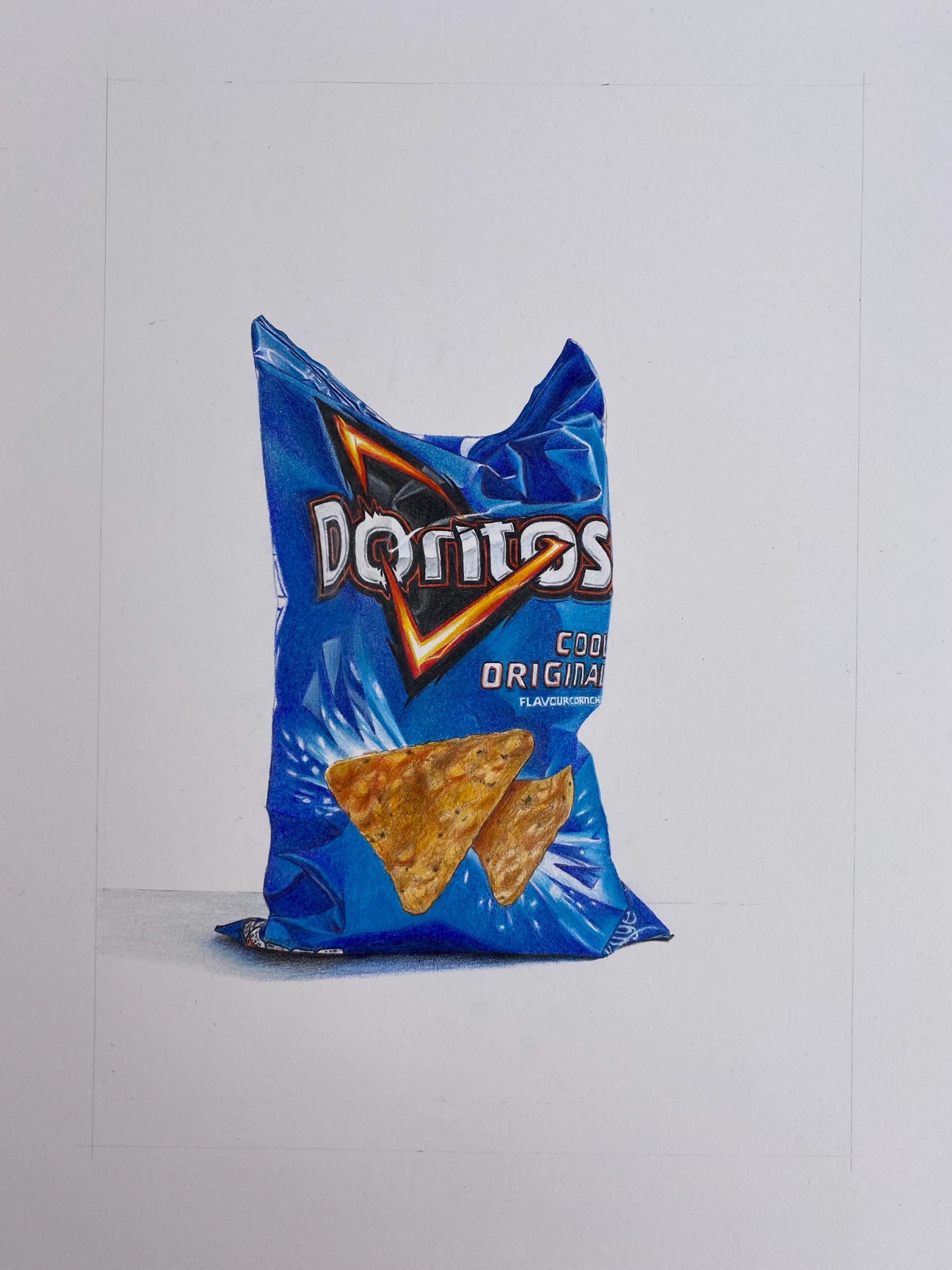 Original, Doritos, Colored Pencils, Realistic Drawing, Original Art. - Etsy