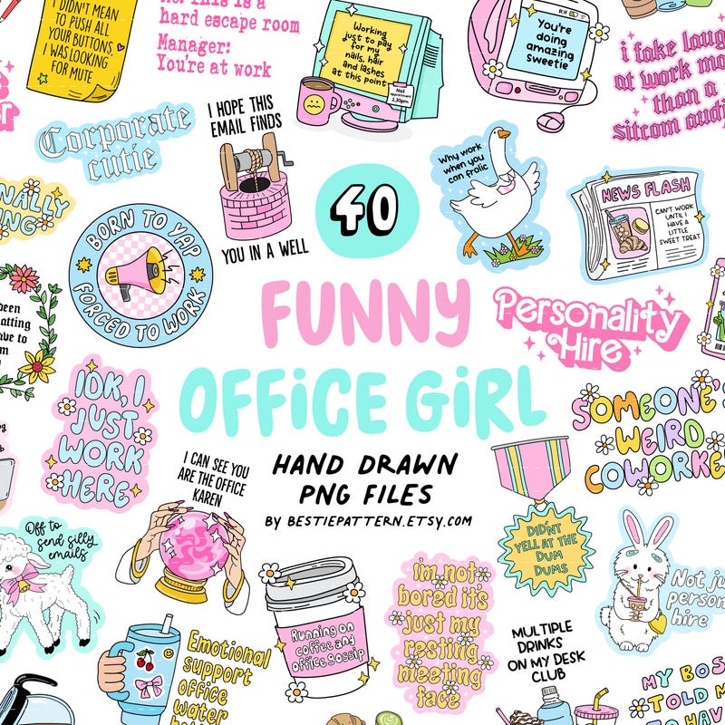 Trending Girl Stickers - Etsy