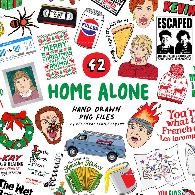 Home Alone Clipart - Etsy