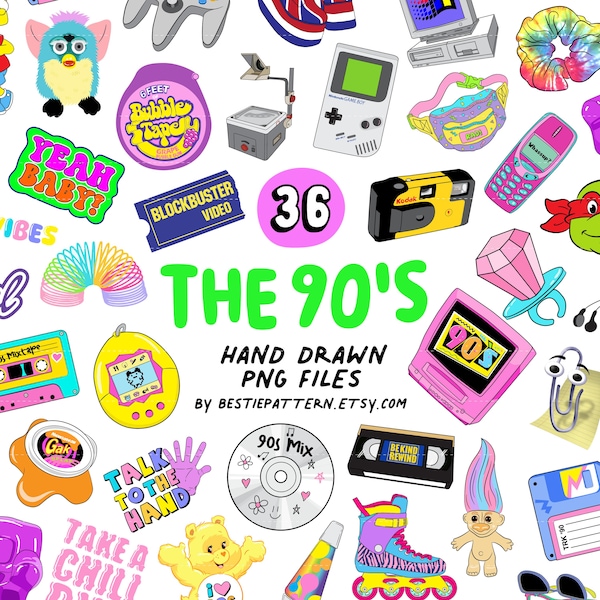 90s Stickers - Etsy