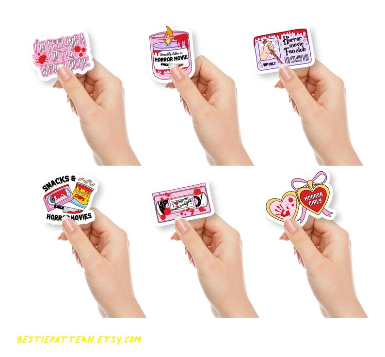 Horror Girl PNG Bundle Horror Movie Girlie Sticker Sublimation Horror ...