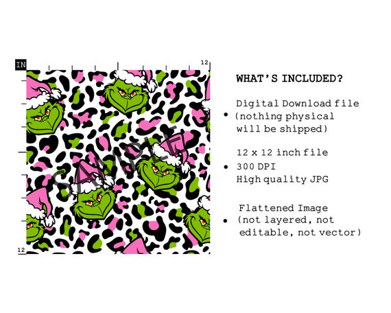 Scrapbooking Clip Art & Image Files Grinch Seamless File Grinch Digital ...