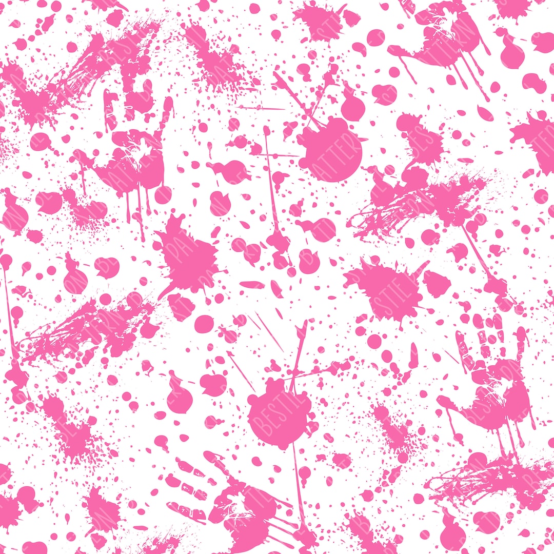 Pink Blood Splatter Seamless File Blood Splatter Seamless Pattern Blood ...