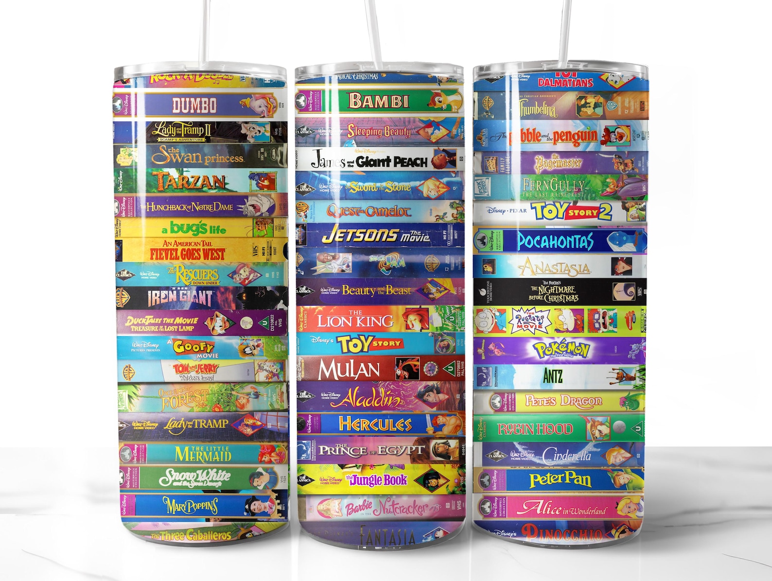 90s Animation Movie VHS Tumbler Wrap Design PNG 90s Seamless Tumbler ...