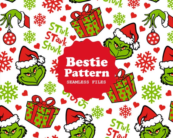 Scrapbooking Clip Art & Image Files Grinch Seamless File Grinch Digital ...