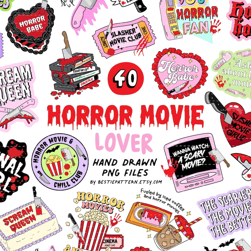 Horror Movie Clipart - Etsy