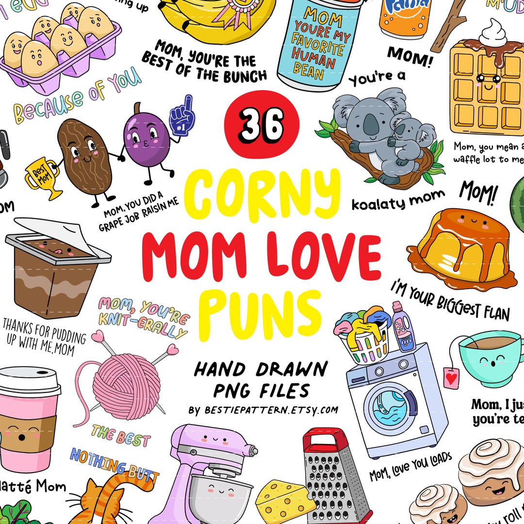 Mothers Day Puns PNG Bundle Mother's Day Sublimation Clipart Files ...