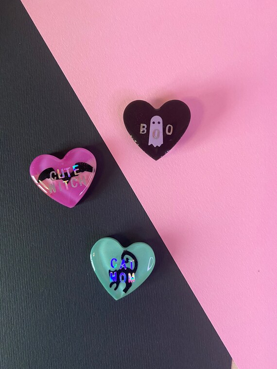 Pastel Goth Pin Holographic Typing Pastel Colors for Cute | Etsy