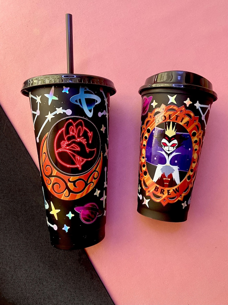 Helluva Boss Fizzarolli Stolas Tumbler Straw Coffee Cup Bottle - Etsy ...