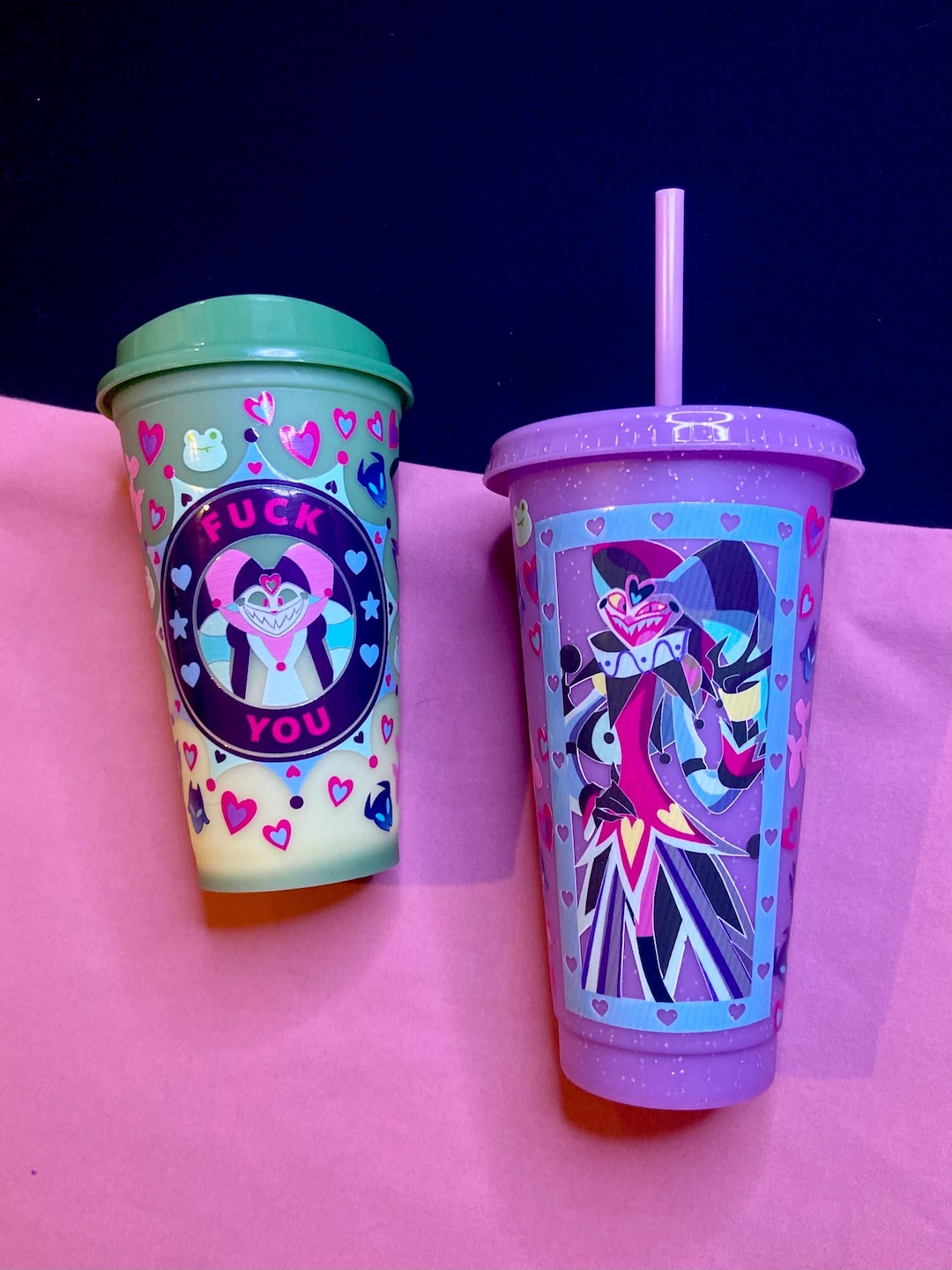 Helluva Boss Fizzarolli Stolas Tumbler Straw Coffee Cup Bottle - Etsy ...