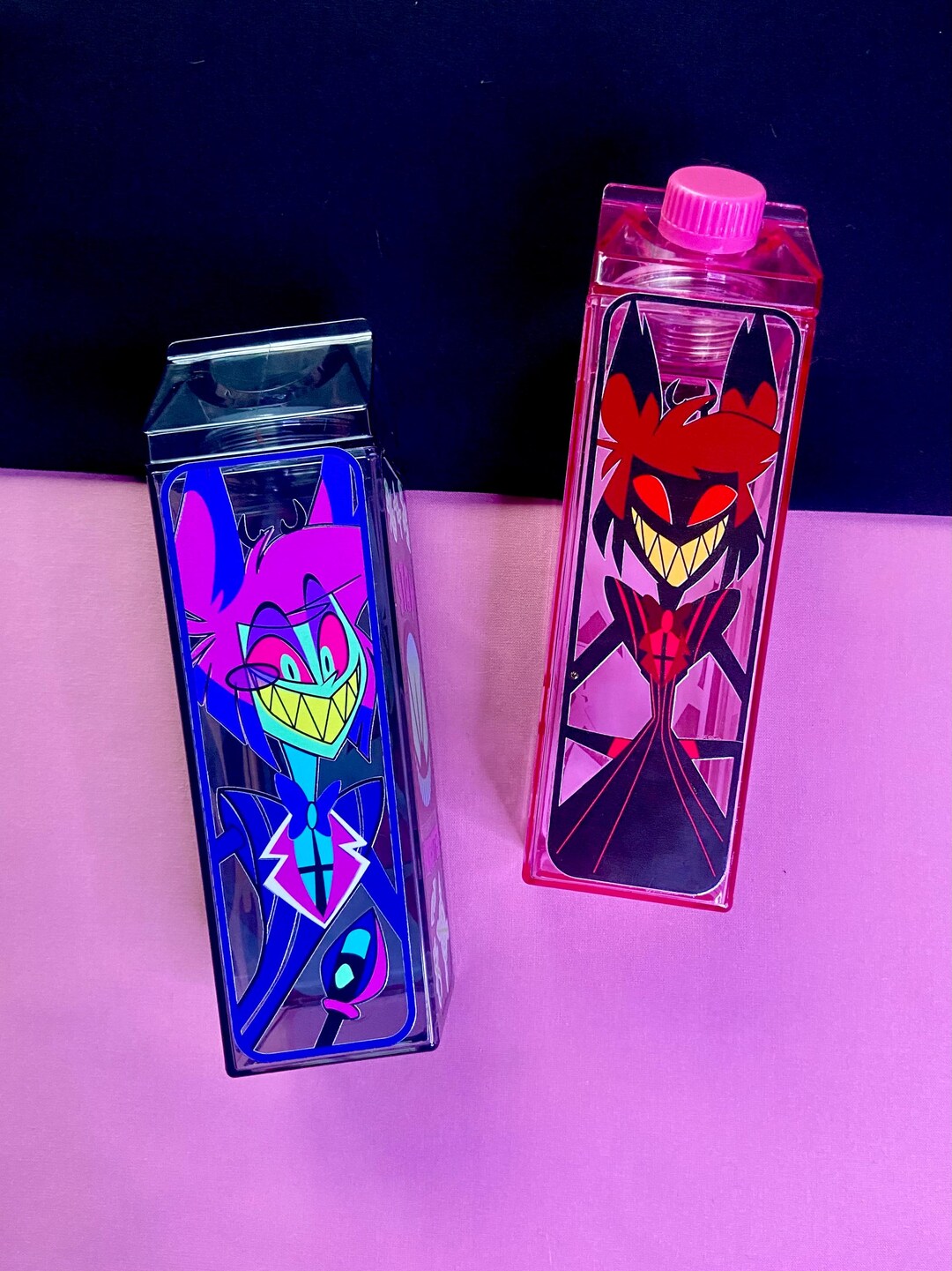Hazbin Hotel Alastor Radio Demon Tumbler Milk Box Holographic Cup ...