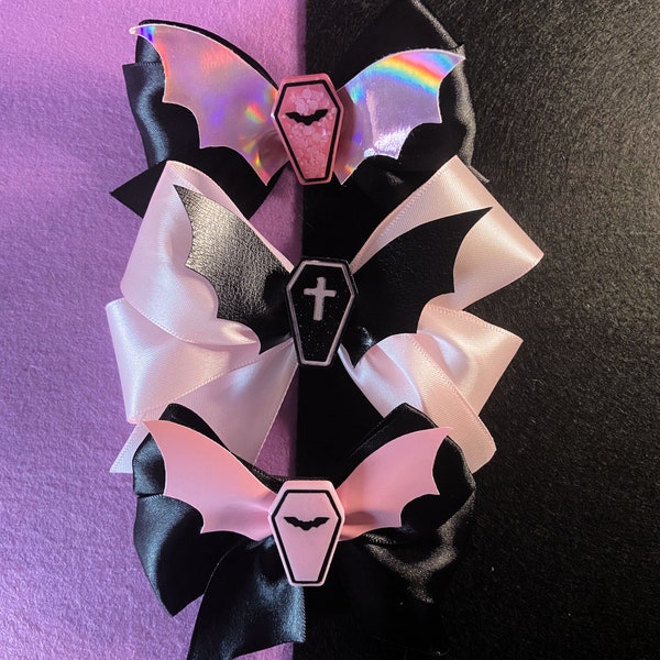 Bat Bow - Etsy