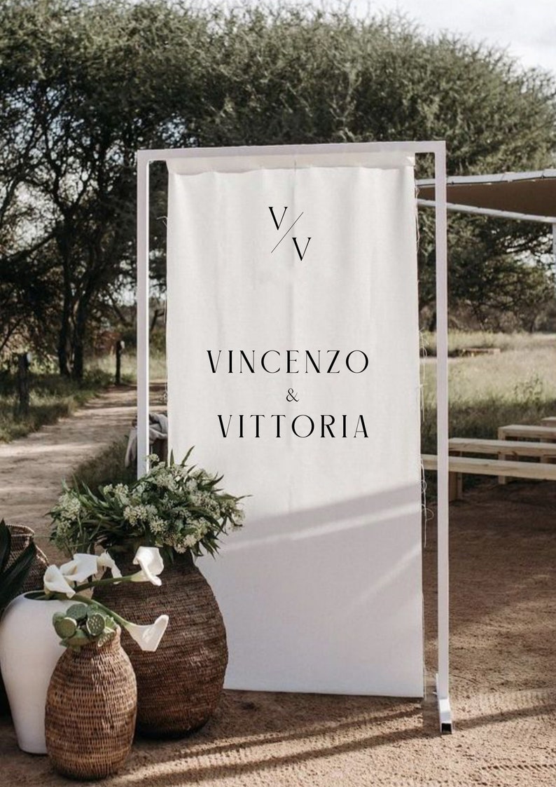 Linen Welcome Sign - Etsy