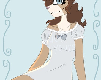 Acid Scenecore Punk Skullkitty Furry Fursona Adoptable ← - Etsy