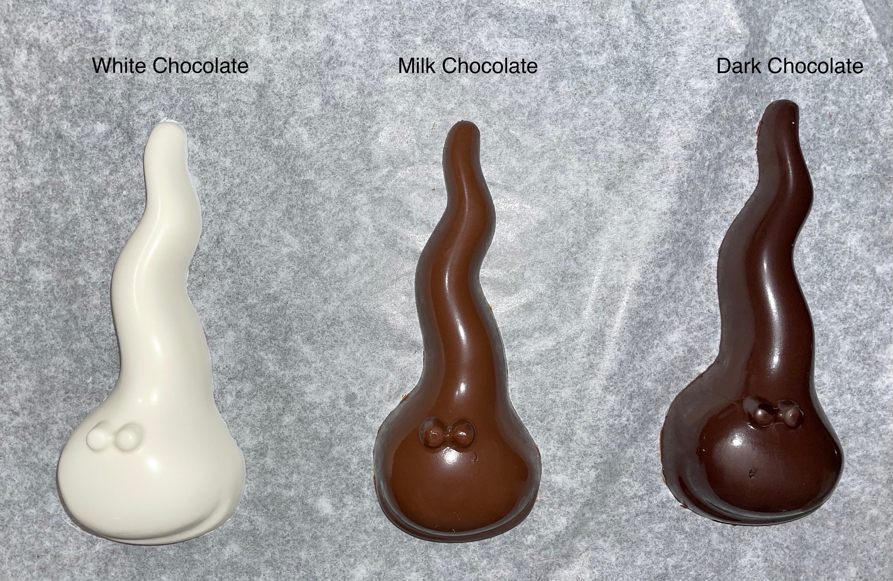 Happy Sperm Solid Chocolate 55 X 2 Inches Long Homemade Etsy