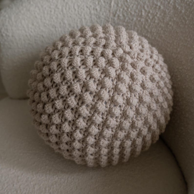 CROCHET PATTERN - Bobble Ball Crochet Cushion Pattern - PDF Crochet ...