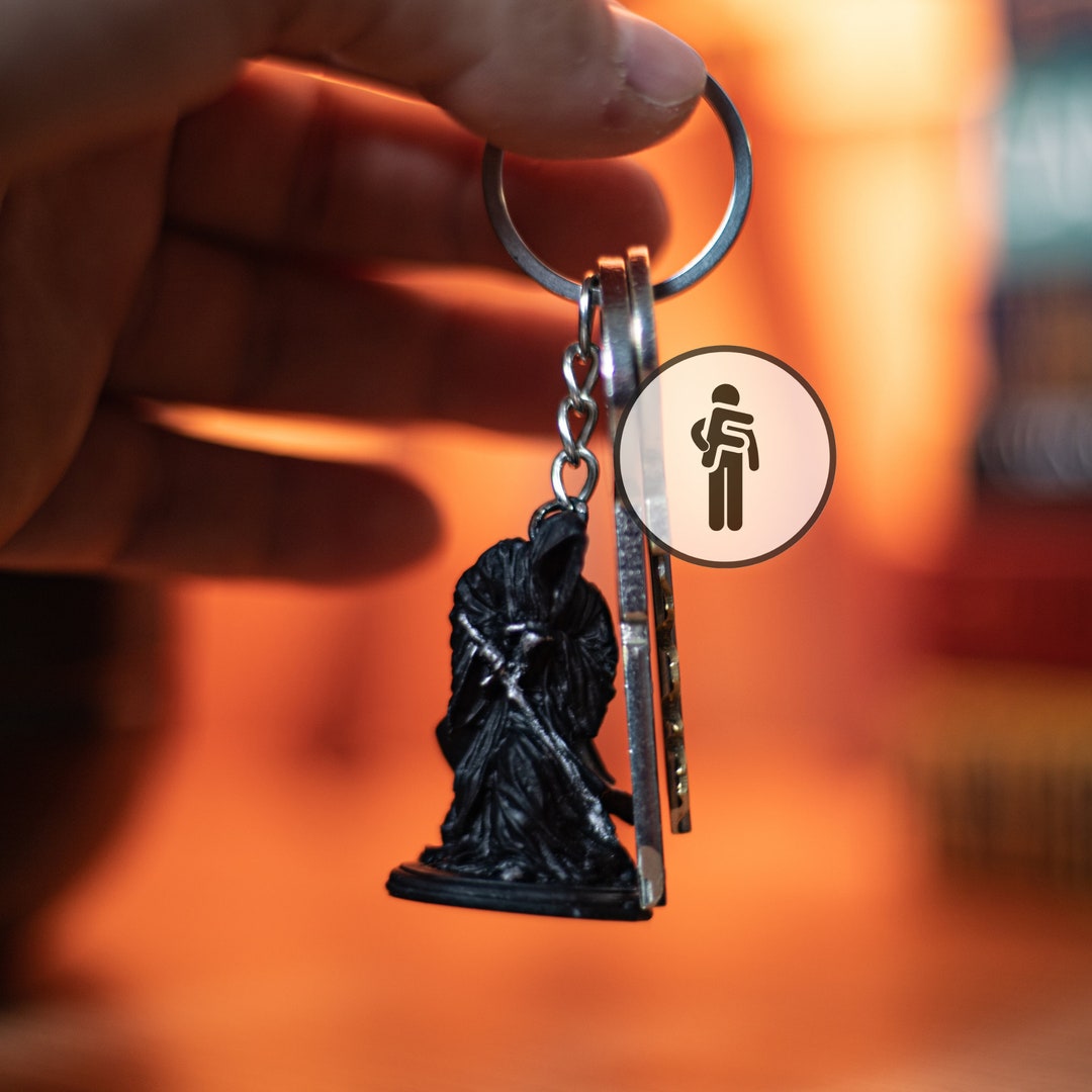Lord of the Rings Nazgul, Keychain, Handmade Painting, Gift for Him ...