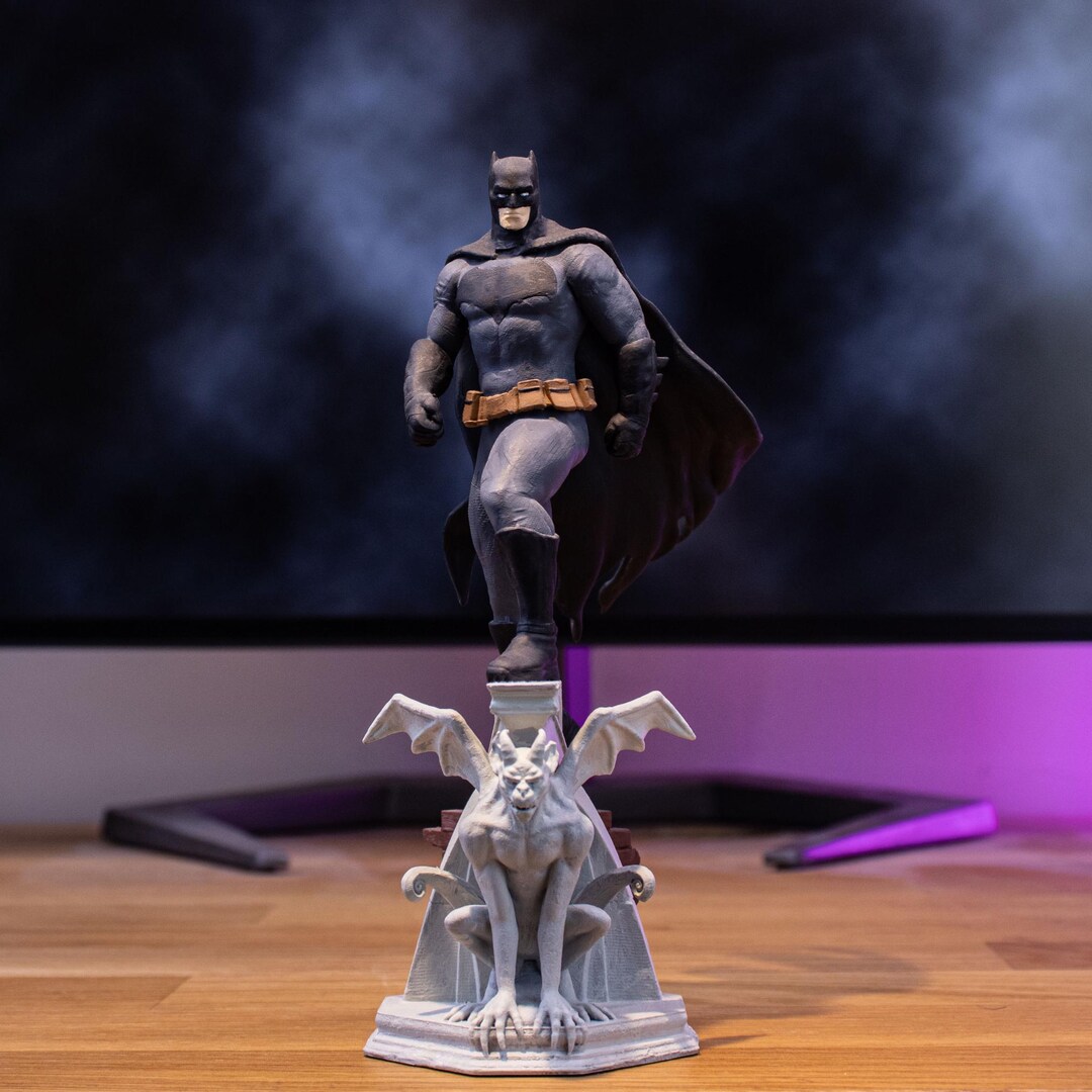 Batman Resin Statue: Collectible Figure , Handmade Painting (7'') - Etsy