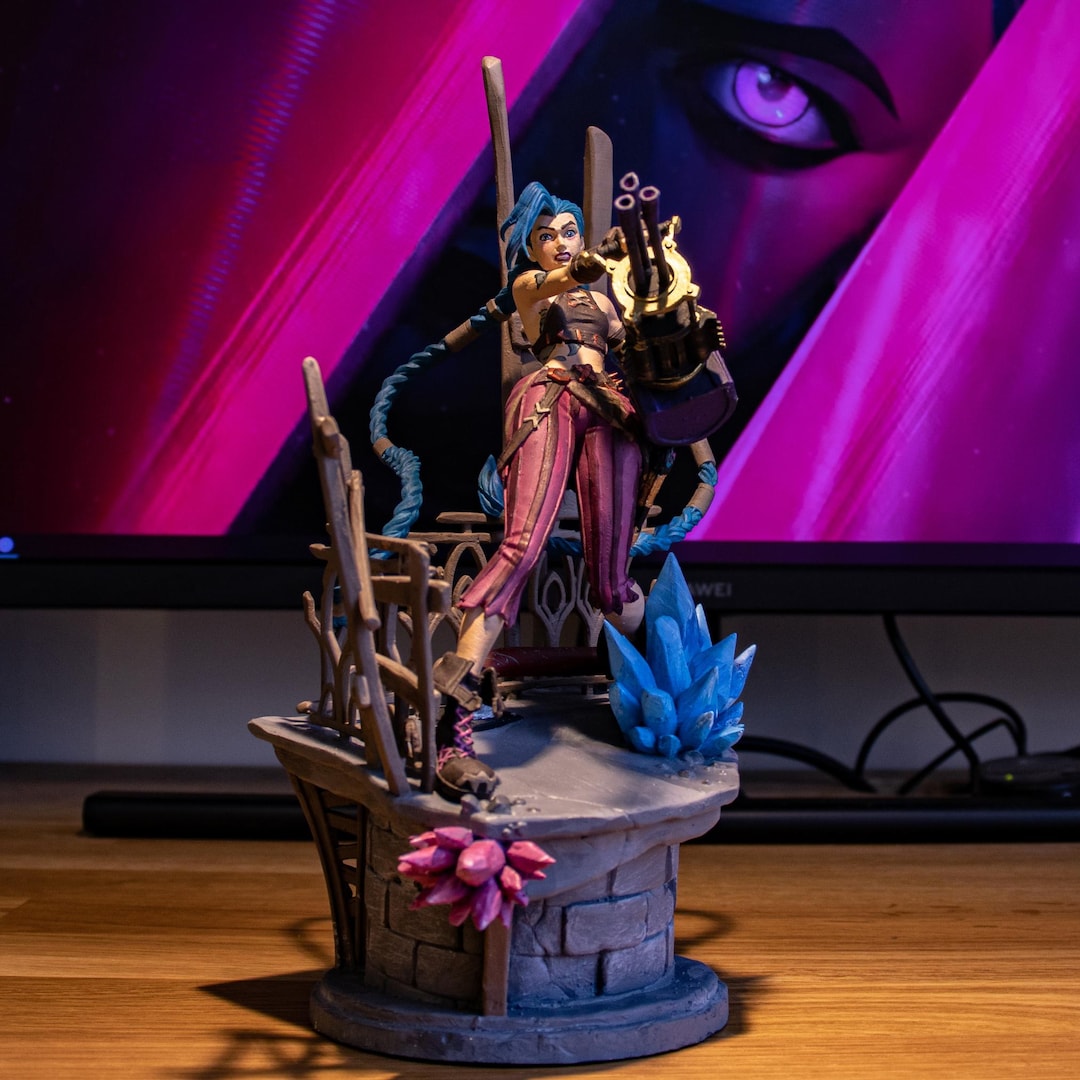 Arcane Jinx, 8.85'', Resin Statue ,figure, Gift for Gamer, Home ...