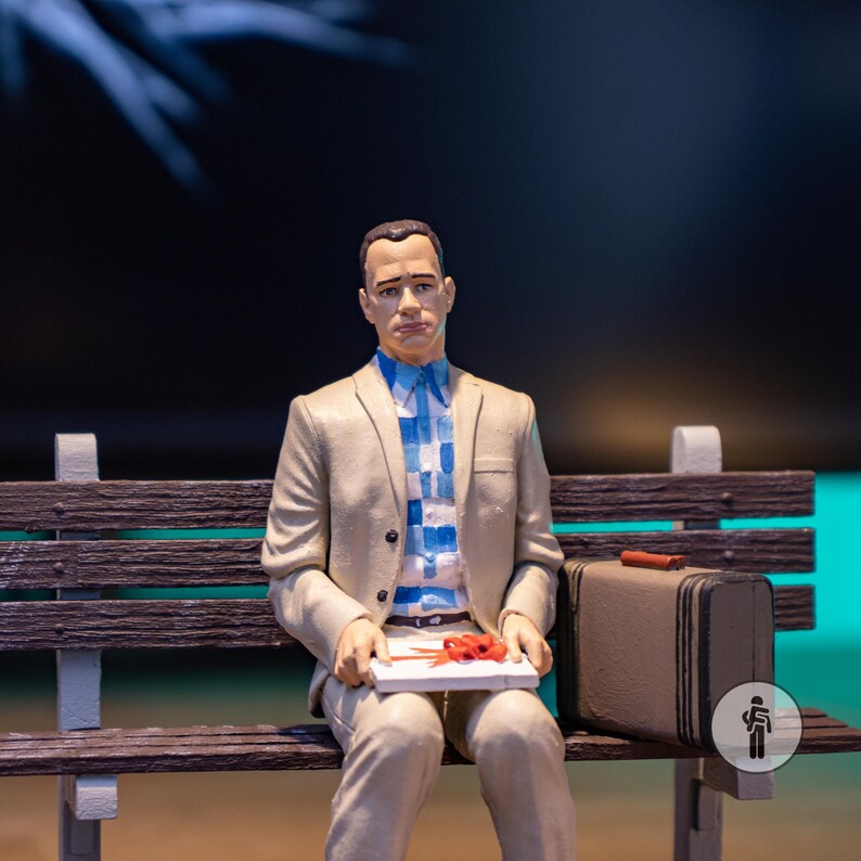 Forrest Gump Resin Statue: Handmade Collectible Figure (4.6'') - Etsy