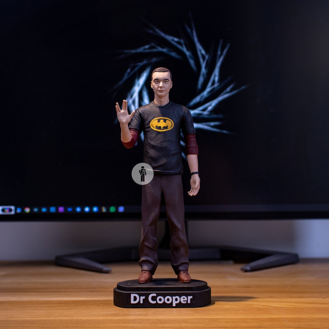 The Big Bang Theory Dr. Sheldon Cooper 8 Action Figure Gift Collectible Item 3D Printed Handmade Painting Great Quality Etsy Canada