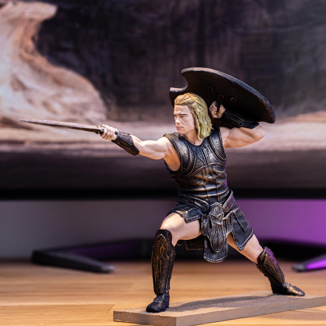 Troy Achilles Resin Statue: 3D Printed, Handmade Painting, Collectible ...