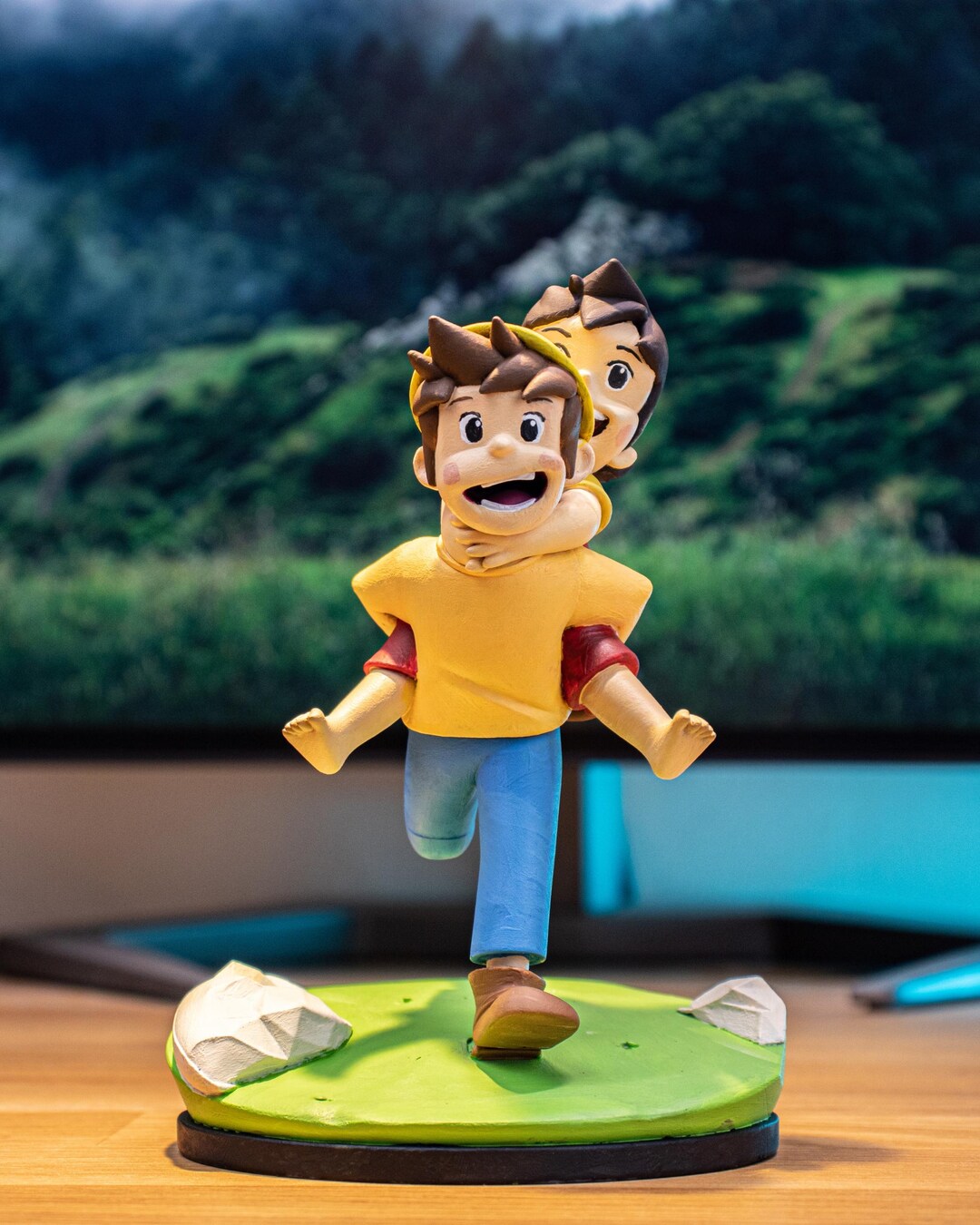 Handmade Heidi & Peter Resin Statue, Alpine Diorama (5.9'') - Etsy