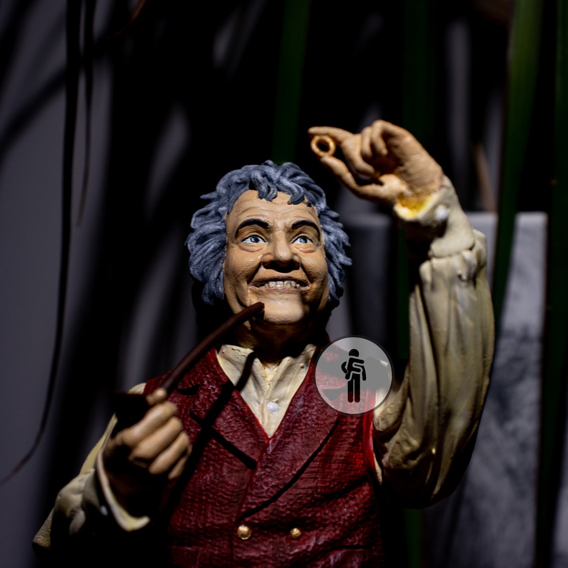 Handmade Bilbo Baggins Resin Statue: Lord of the Rings Collectible (5.5 ...