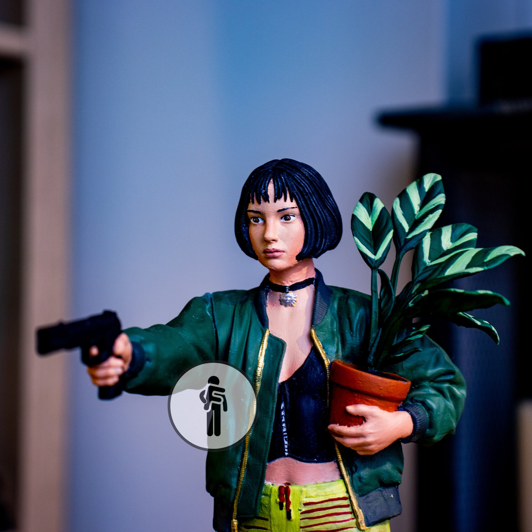 Leon : the Professional Mathilda, Handmade Painting, Gift for Him ...
