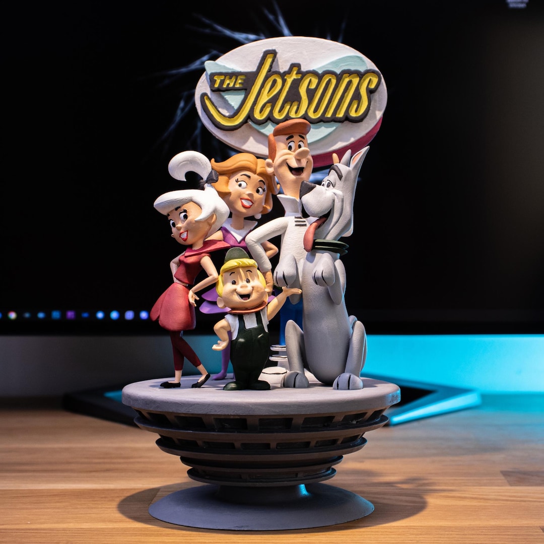 Jetsons 10'' Resin Statue, Handmade Painting, Gift for Him, Collectible ...