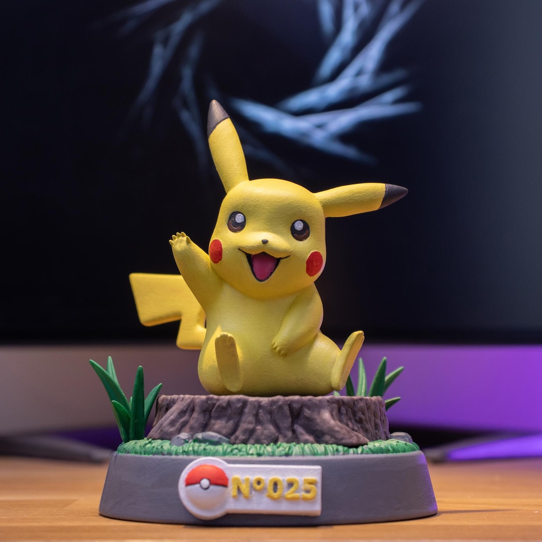 Pikachu Resin Figure, Collectible Pokemon Shelf Decoration (5.9'') - Etsy