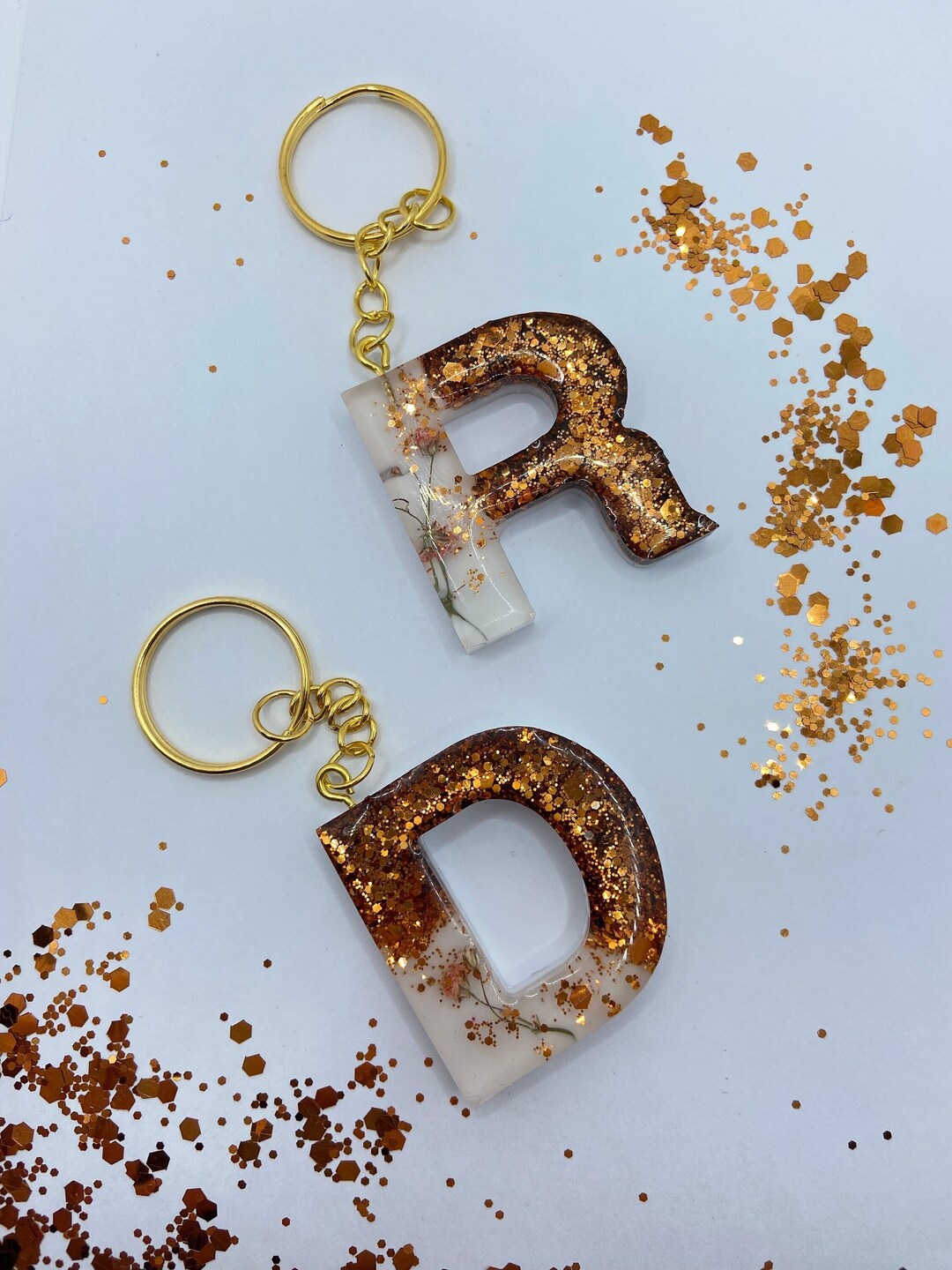 Resin Keychain. Glitter Key Chain. A Unique Easter Gift. Epoxy Resin ...