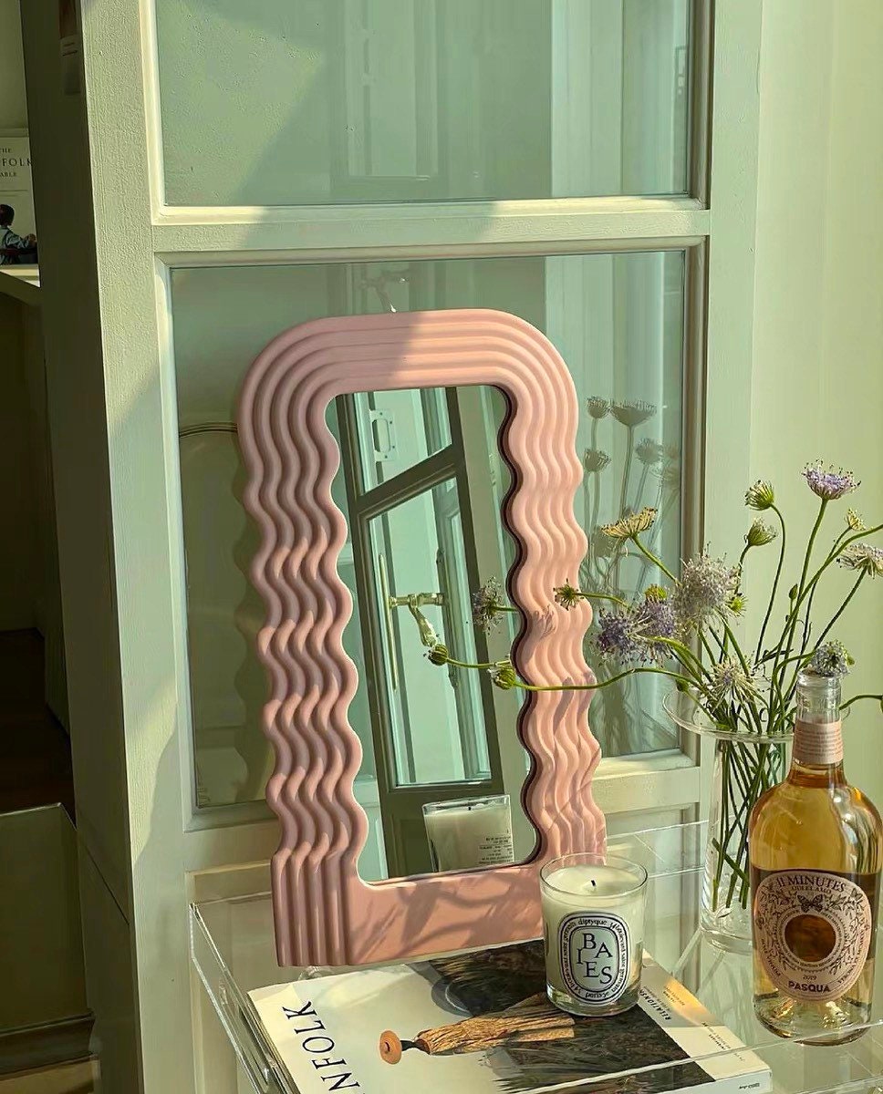 Wavy Mirror Squiggly Mirror Retro Wall Decor Retro Home - Etsy Australia