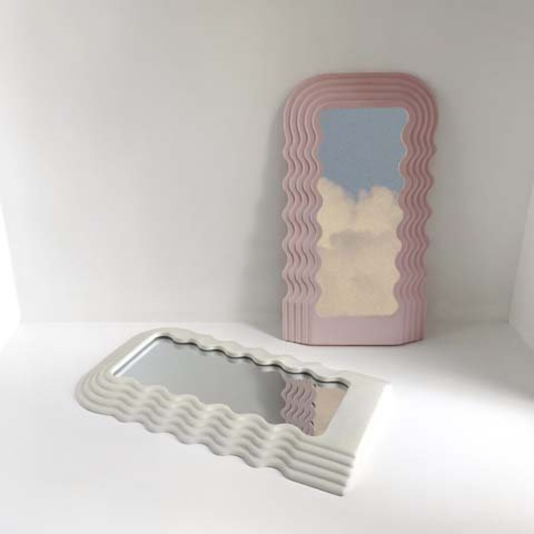 Wavy Mirror Squiggly Mirror Retro Wall Decor Retro Home - Etsy Australia