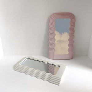 Wavy Mirror Squiggly Mirror Retro Wall Decor Retro Home | Etsy