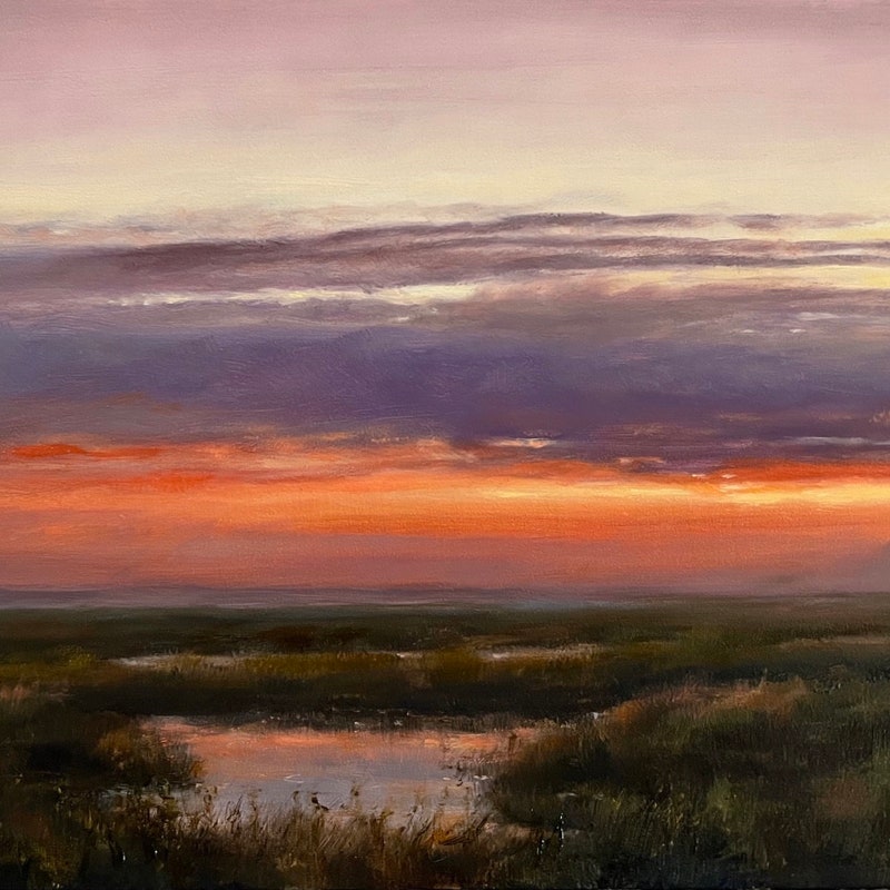 Sunset Oil Painting - Etsy