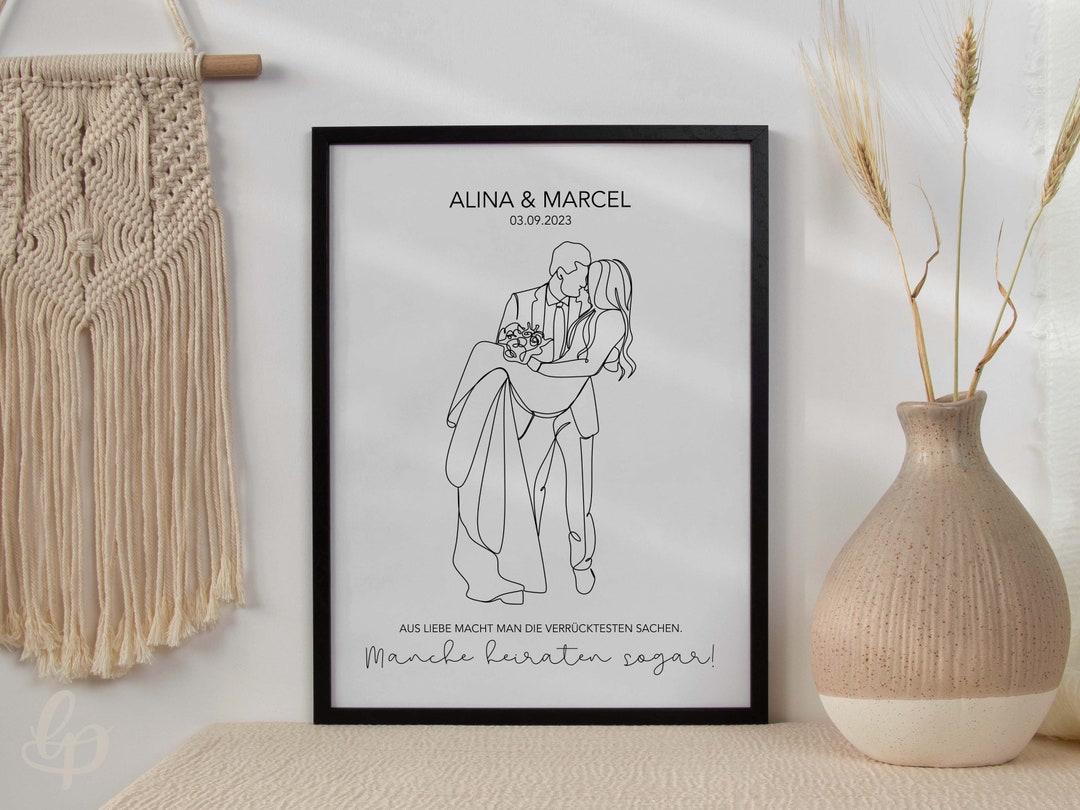 Some Even Get Married Partner Posters Names Date - Etsy