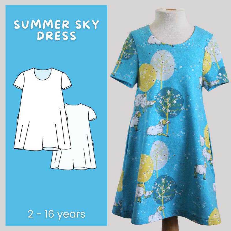 A Line Dress Pattern - Etsy