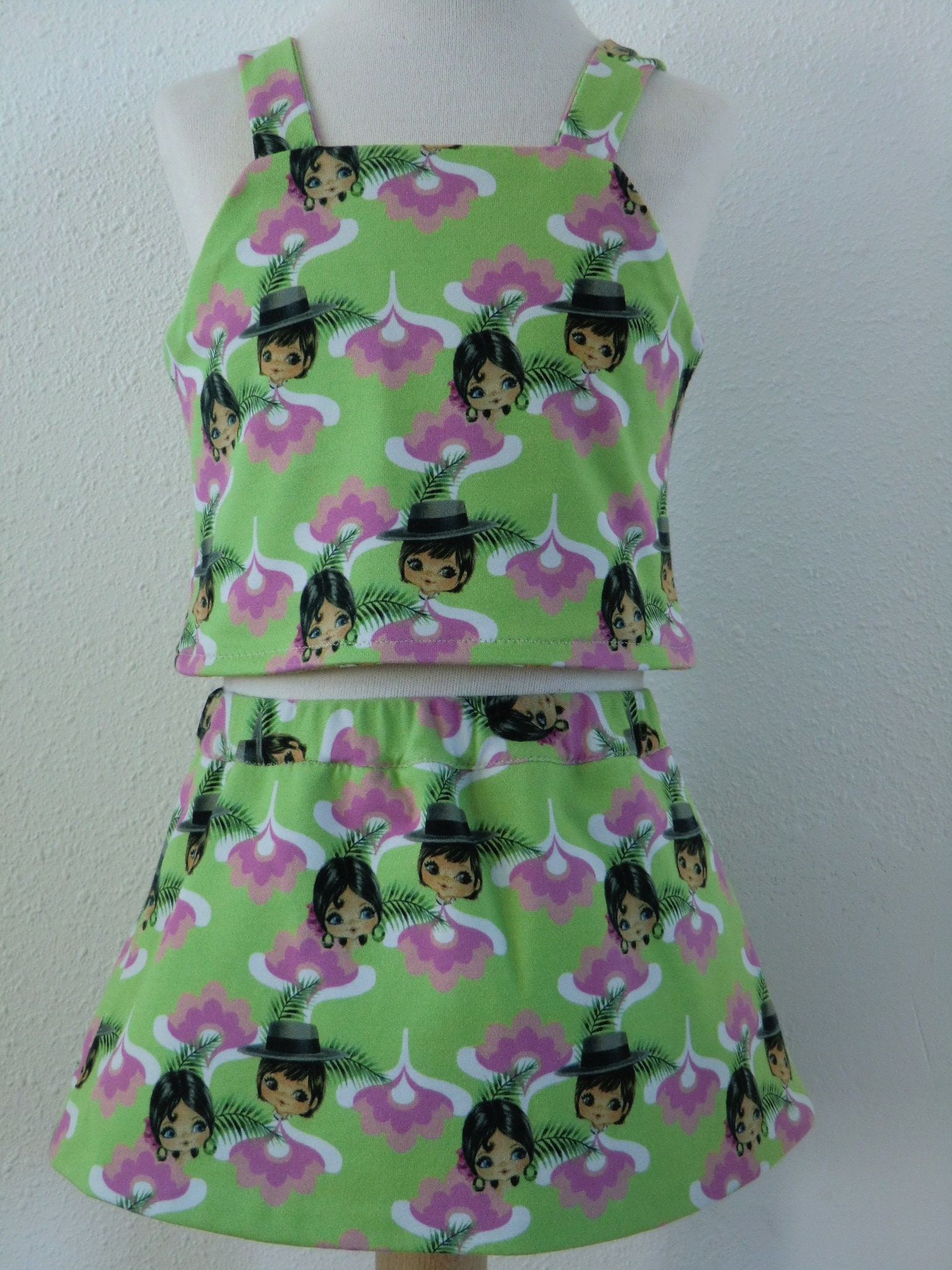 Girls, Toddler 3-12 Y Reversible A-line Skirt and Top PDF Sewing ...