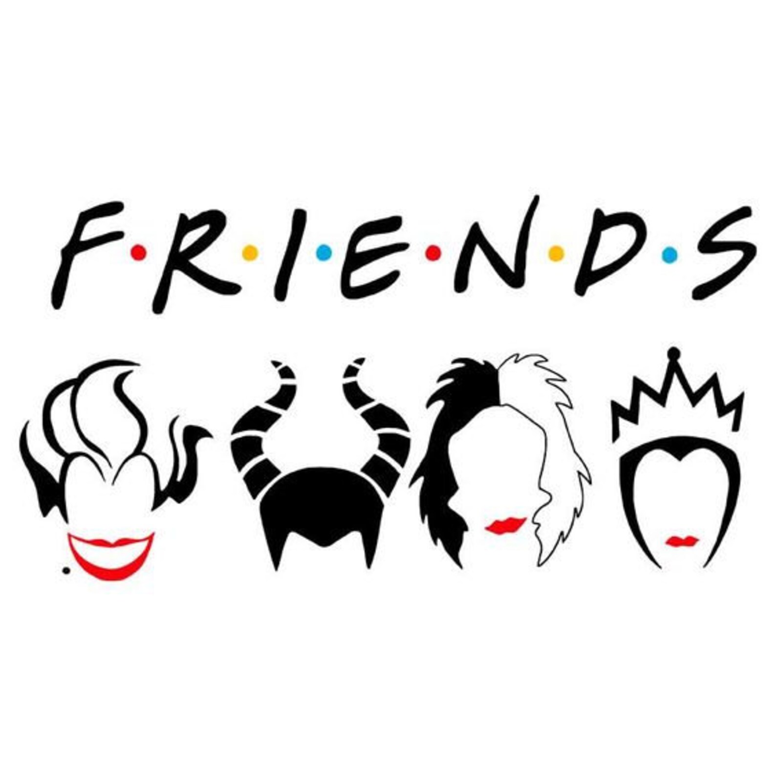 Villains Friends SVG - Etsy