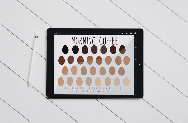 Morning Coffee, Procreate Color Palette, Digital Download - Etsy