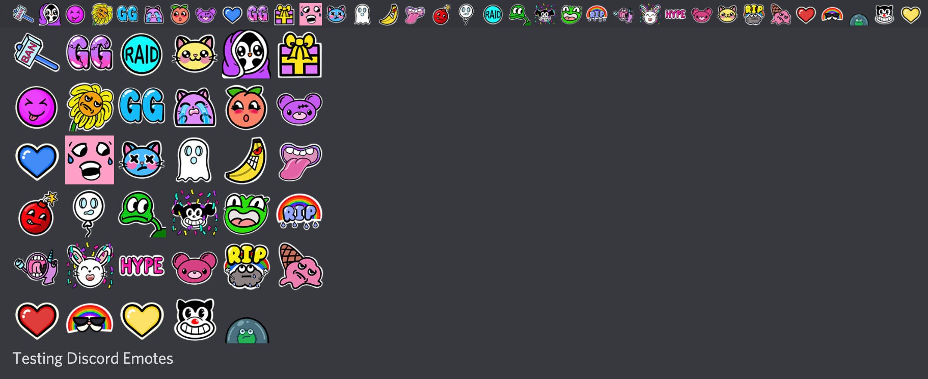 Twitch Cute Emotes Pack 35 Emotes / Color Pop / Twitch Emotes / Emote ...