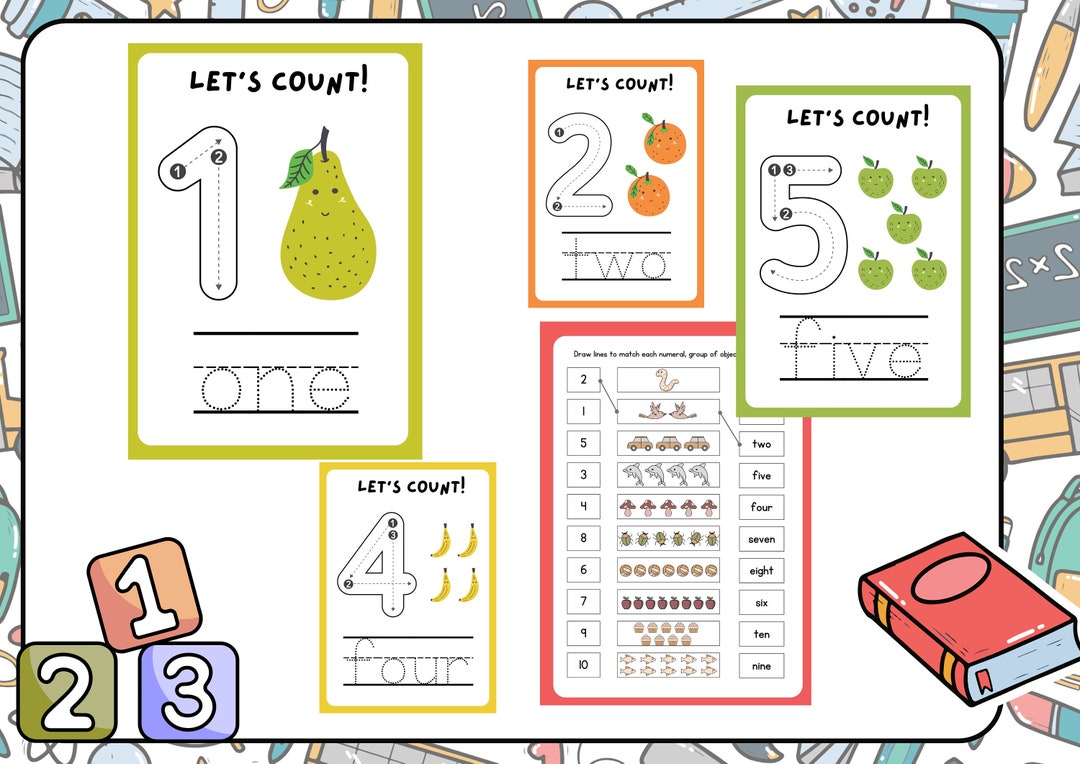 Let's Count and Color - Etsy