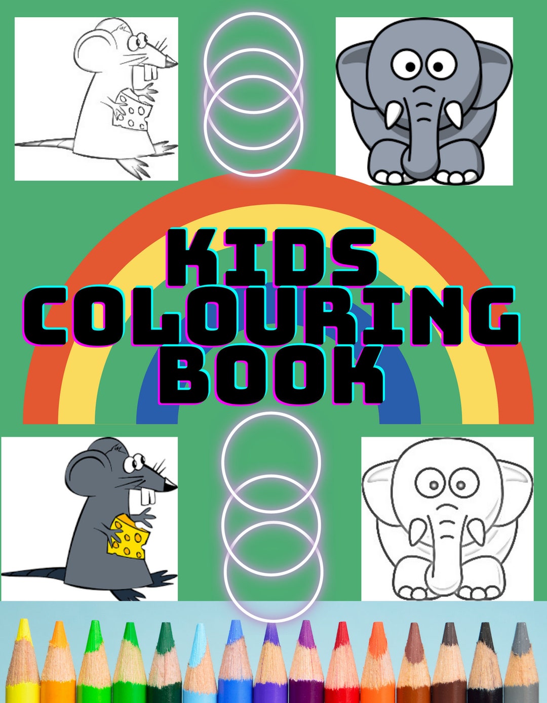 The Kids Colouring Book - Etsy