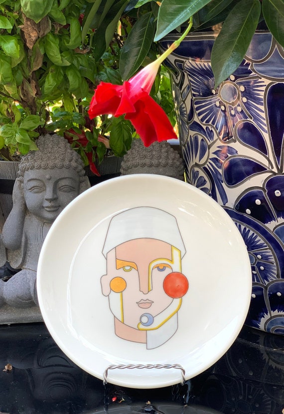 Albanian Hand Painted Porcelain Plate - Etsy